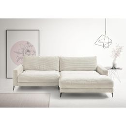 Ecksofa Inosign, B:272cm H:84cm T:190cm, weiß, 88% Polyester, 12% Polyacryl, Wohnzimmer, Sofas, "Downtown, B/T/H: 272/190/84 cm L-Form", weicher