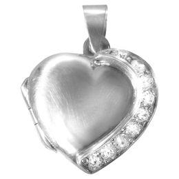 Vivance Damen Kettenanh&auml;nger "925/- Sterling Silber Herz", one-size, Silber 925 (Sterlingsilber), 3,2 g, wei&szlig;, Silber 925 (Sterlingsilber),