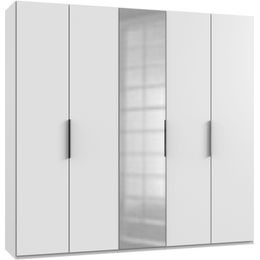 Kleiderschrank wimex, B:250cm H:236cm T:58cm, weiß, Schlafzimmer, Schränke, "Level by fresh to go", mit Spiegeltüren