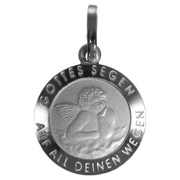 Vivance Damen Kettenanh&auml;nger "925 Silber Engel", one-size, Silber 925 (Sterlingsilber), 0,9 g, wei&szlig;, Silber 925 (Sterlingsilber), Schmuckanh&auml;nger
