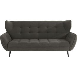 3-Sitzer LEONIQUE, B:221cm, grün, 100% Polyester, Sofas, "Ariana", Big-Sofa bzw. stylischer Hochlehner