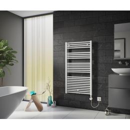 XIMAX Elektrischer Badheizk&ouml;rper "Alpha, 825 mm x 600 mm", B/H/T: 60cm x 82,5cm x 3cm, seidenmatt, wei&szlig;, Heizk&ouml;rper, 300 Watt, Heizstab Typ 4, Wei&szlig;