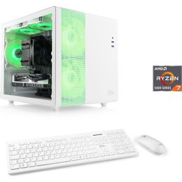 CSL PC "Cube V24203", Microsoft Windows 11 Home (64 Bit), 16 GB RAM 500 GB SSD, wei&szlig;, B&uuml;ro, Desktop-PCs
