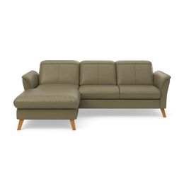 Sit & More Ecksofa SIT & MORE, B:245cm H:91cm T:178cm, grün, 100% Polyester, Wohnzimmer, Sofas, "Romero L-Form", wahlweise mit oder ohne Relax-Funktion,