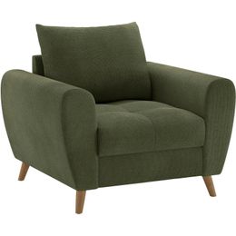 Sessel MR. COUCH, B:96cm H:71cm T:90cm, grün, Memphis (Grundgewebe - 100% Polyester; Nutzschicht- 90% Polyester / 10% Polyamide), Wohnzimmer, Sessel,