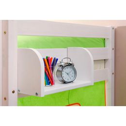 Kinderregal Ticaa, B:40cm H:22cm T:17cm, wei&szlig;, FSC-zertifizierter Holzwerkstoff, Massivholz, Regale, Anbauregal in verschiedenen Breiten, Kiefer