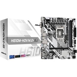 Asrock Mainboard "H610M-HDV/M.2+ D5", B:24cm H:5,8cm T:27,5cm, schwarz-wei&szlig;, Mainboards