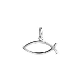 Vivance Damen Kettenanh&auml;nger "925-Sterling Silber rhodiniert", one-size, Silber 925 (Sterlingsilber), 0,5 g, wei&szlig;, Silber 925 (Sterlingsilber),