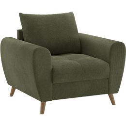 Sessel MR. COUCH, B:96cm H:71cm T:90cm, grün, Memphis (Grundgewebe - 100% Polyester; Nutzschicht- 90% Polyester / 10% Polyamide), Wohnzimmer, Sessel,