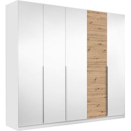 Drehtürenschrank Rauch, B:226cm H:210cm T:54cm, weiß, Holzwerkstoff, Schränke, "Bellezza", inkl. Schubkasteneinsatz, Wäscheeinteilung und weiterem