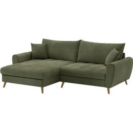 Ecksofa MR. COUCH, B:246cm H:71cm T:170cm, gr&uuml;n, Memphis (Grundgewebe - 100% Polyester; Nutzschicht- 90% Polyester / 10% Polyamide), Wohnzimmer,