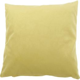 G&ouml;zze Dekokissen G&Ouml;ZZE, B:60cm L:60cm, gr&uuml;n, Polyester, Dekokissen_Sitzkissen_Kissenh&uuml;llen, "Duval", mit Rei&szlig;verschluss, Kissenh&uuml;le ohne F&uuml;llung, 2 St&uuml;ck
