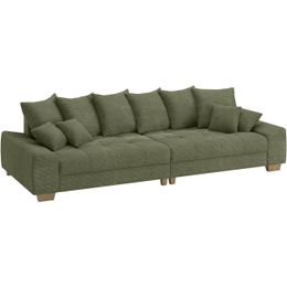 Big-Sofa MR. COUCH, B:300cm H:88cm T:118cm, grün, Stripes (92% Polyester / 8% Nylon), Sofas, "Nikita II"