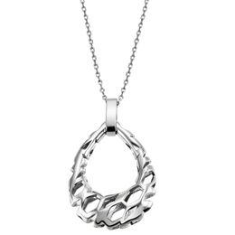 Goldmaid Damen Kette mit Anhänger "925 Sterling Silber Glänzend", 45cm, Silber 925 (Sterlingsilber), L: 45 B: 26mm, weiß, Silber 925