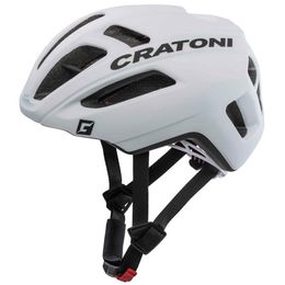 Cratoni Fahrradhelm "C-Pro", 54/58 Kopfumfang: 54cm - 58cm, wei&szlig;, Helme
