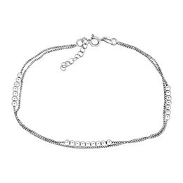 Vivance Damen Fu&szlig;kette "925/- Sterling Silber rhodiniert 2.rhg.", 23+3cm, Silber 925 (Sterlingsilber), wei&szlig;, Silber 925 (Sterlingsilber), Fu&szlig;ketten