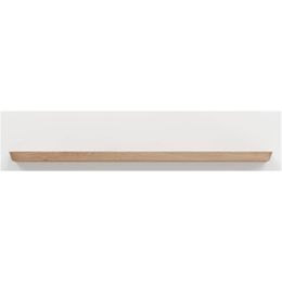 Wandboard Home Affaire, B:120cm H:25cm T:22cm, weiß, Spanplatte, Regale, "Halmstad"