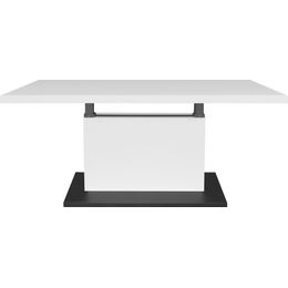 M&auml;usbacher Couchtisch M&Auml;USBACHER, wei&szlig;, Wohnzimmer, Tische, "Lift Couchtisch", h&ouml;henverstellbar von 49-68 cm, Breite 120 cm, Metallgestell