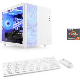CSL PC "Cube V24207", Microsoft Windows 11 Home (64 Bit), 32 GB RAM 1.000 GB SSD, wei&szlig;, Desktop-PCs