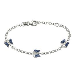 Vivance Kinder Armband "925/- Sterling Silber Schmetterling", 14-16cm, Silber 925 (Sterlingsilber), weiß, Silber 925 (Sterlingsilber), Armbänder