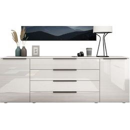 borchardt Möbel Sideboard BORCHARDT MÖBEL, B:200cm H:72cm T:35cm, weiß, Spanplatte, Wohnzimmer, Sideboards, "Tom", Breite 200 cm