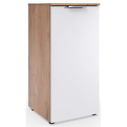 Kommode wimex, B:41cm H:84cm T:41cm, weiß, Spanplatte, Sideboards, "Level by fresh to go", 1-türig mit soft-close Funktion, 41cm breit, 92cm hoch