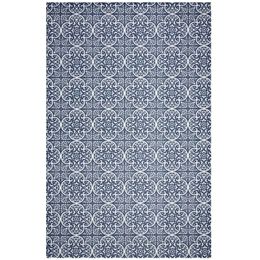 Friedola Living Küchenläufer FRIEDOLA, B:65cm H:3mm L:100cm, blau, Polyester, Teppiche, "VINTAGE, Made in Germany", Läufermatte aus Vinyl, Fliesen Design, Ornamente,