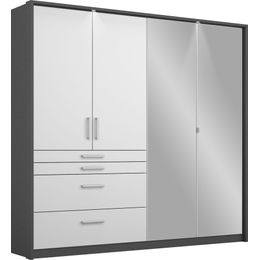 Drehtürenschrank Rauch, B:181cm H:197cm T:54cm, weiß, Holzwerkstoff, Schränke, "Kleiderschrank Schrank Garderobe Garderobenschrank Topseller