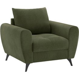 Sessel MR. COUCH, B:96cm H:71cm T:90cm, grün, Memphis (Grundgewebe - 100% Polyester; Nutzschicht- 90% Polyester / 10% Polyamide), Wohnzimmer, Sessel,