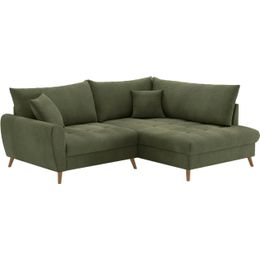 Ecksofa MR. COUCH, B:230cm H:71cm T:190cm, gr&uuml;n, Memphis (Grundgewebe - 100% Polyester; Nutzschicht- 90% Polyester / 10% Polyamide), Wohnzimmer,