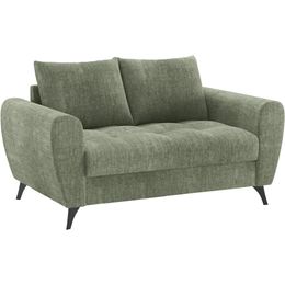2-Sitzer MR. COUCH, B:160cm H:71cm T:90cm, grün, Dolce (100% Polyester), Sofas, "Blackburn II", Wahlweise mit Kaltschaumpolsterung bis 140 kg