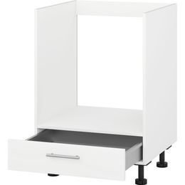 Herdumbauschrank KOCHSTATION, B:60cm H:75cm T:56cm, wei&szlig;, Schr&auml;nke, ""KS-Scafa"", Breite 60 cm