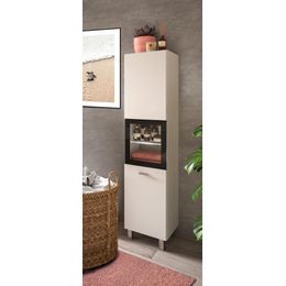 Hochschrank Welltime, B:30cm H:125cm T:29cm, weiß, FSC-zertifizierter Holzwerkstoff, Badezimmer, Schränke, "Tampa, Höhe 125cm, hängend oder stehend
