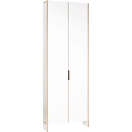 Mehrzweckschrank Tojo, B:70cm H:198cm T:23cm, weiß, MDF, Küche, Schränke, "flachmann", Höhe 198 cm