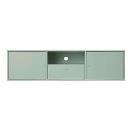 TV-Board, B:161,5cm H:41,6cm T:45cm, gr&uuml;n, HAMMEL FURNITURE, MDF, Massivholz, Spanplatte, Sideboards, "Mistral Fernsehschrank, Medienm&ouml;bel, H&auml;ngend",