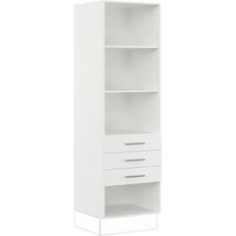 Seitenschrank IMPULS KÜCHEN, B:60cm H:190,7cm T:57,6cm, weiß, Dekorfolie, Holzwerkstoff, Küche, Schränke, ""Valencia", Breite/Höhe: 60/190,7 cm, mit
