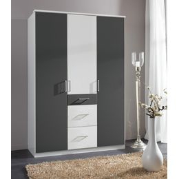 Kleiderschrank wimex, B:135cm H:199cm T:58cm, wei&szlig;, Schlafzimmer, Schr&auml;nke, "Click", ohne Spiegel
