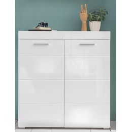 Schuhschrank Inosign, B:91cm H:97cm T:38cm, wei&szlig;, FSC-zertifizierter Holzwerkstoff, Flur, Schr&auml;nke, "Avena"