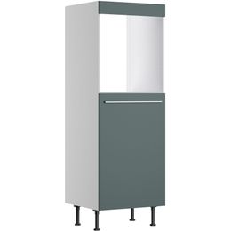 Backofen/K&uuml;hlumbauschrank KOCHSTATION, B:60cm H:176,6cm T:58,4cm, gr&uuml;n, Spanplatte, Schr&auml;nke, "KS-Bern2", Breite 60 cm, H&ouml;he 176,6 cm, 1 T&uuml;r f&uuml;r
