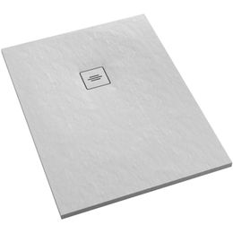 Duschwanne Ottofond, B:90cm H:3,5cm T:140cm, wei&szlig;, Duschwannen, "Nevis", 140x90 cm, matt mit Struktur