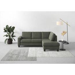 Ecksofa Home Affaire, B:236cm H:91cm T:170cm, grün, 95% Polyester, 5% Polyamid, Wohnzimmer, Sofas, "Summer L-Form", mit Ottomane, mit oder ohne