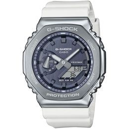 Casio G-SHOCK Kinder Chronograph, weiß, Armbanduhren, Quarzuhr,Armbanduhr,Herrenuhr,digital, bis 20 bar wasserd.Resinarmband