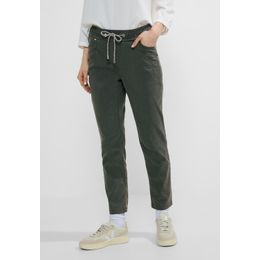 Cecil Damen Jogger Pants, grün, Gr. XXL, unifarben, Web, 68% Baumwolle, 27% Polyester, 5% Elasthan, Hosen, Middle Waist