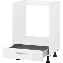 Herdumbauschrank KOCHSTATION, B:60cm H:75cm T:56cm, wei&szlig;, Schr&auml;nke, ""KS-Scafa"", Breite 60 cm