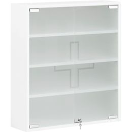 Medizinschrank Schildmeyer, B:64,2cm H:71,4cm T:19,6cm, weiß, FSC-zertifizierter Holzwerkstoff, Schränke, "Wido", Breite 64 cm