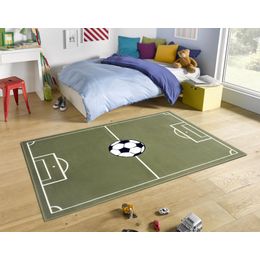 Teppich Hanse Home, B:80cm H:8mm L:150cm, gr&uuml;n, Polypropylen (PP), Wohnzimmer, Teppiche, "Estadio", Kinderteppich, Spielteppich, Spielunterlage,