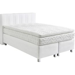 Boxspringbett, B:155cm L:210cm, wei&szlig;, Westfalia Schlafkomfort, Bezug: 100% Polyester;Polsterung: 100% Polyester, Komplettbetten, wahlweise mit