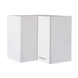 Wiho-Küchen Eckhängeschrank WIHO KÜCHEN, B:60cm H:56,5cm T:35cm, weiß, Küche, Schränke, "Kiel", 60 cm breit