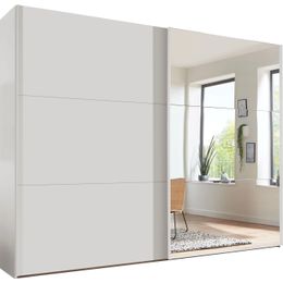Schwebet&uuml;renschrank Wiemann, B:246,9cm H:217cm T:67cm, wei&szlig;, Glas, Holzwerkstoff, Schr&auml;nke, "Korfu", hochwertige Beschl&auml;ge