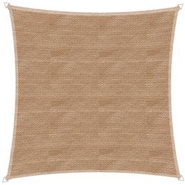 Sonnensegel Windhager, B:500cm T:500cm, gr&uuml;n, Polyethylen, Sonnensegel, "Capri Quadrat", 5x5m, schilf